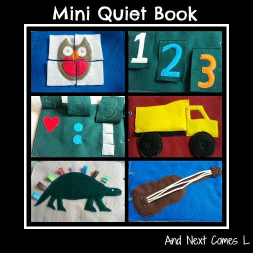 Garrett's Mini Quiet Book | And Next Comes L - Hyperlexia Resources
