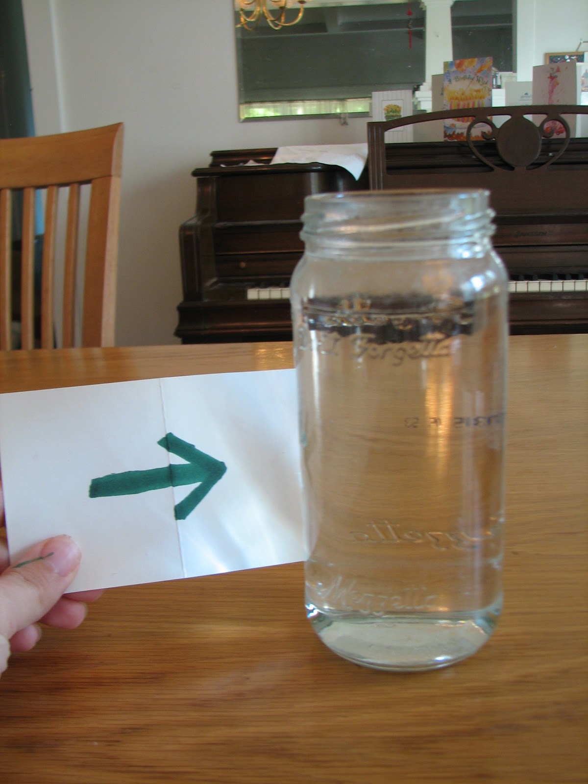 Science Matters: Light: Refraction: Flip an Arrow