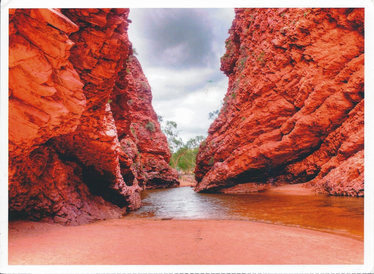 dewereldiskleinenmooi: rode rotsen, kaart van Julie uit Sydney