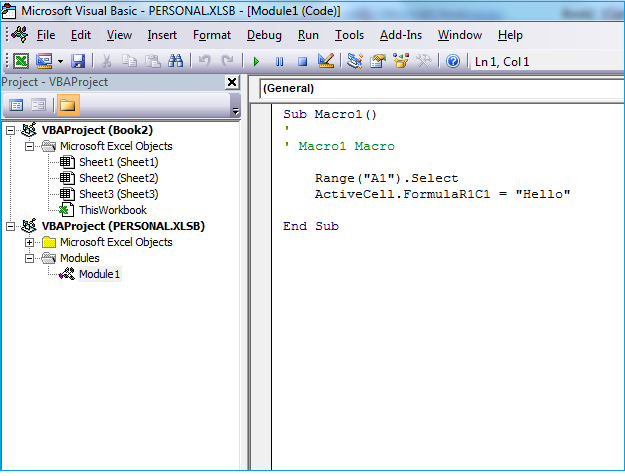Learn Excel VBA: Personal Macro Workbook Learn Excel VBA: Personal Macro Workbook