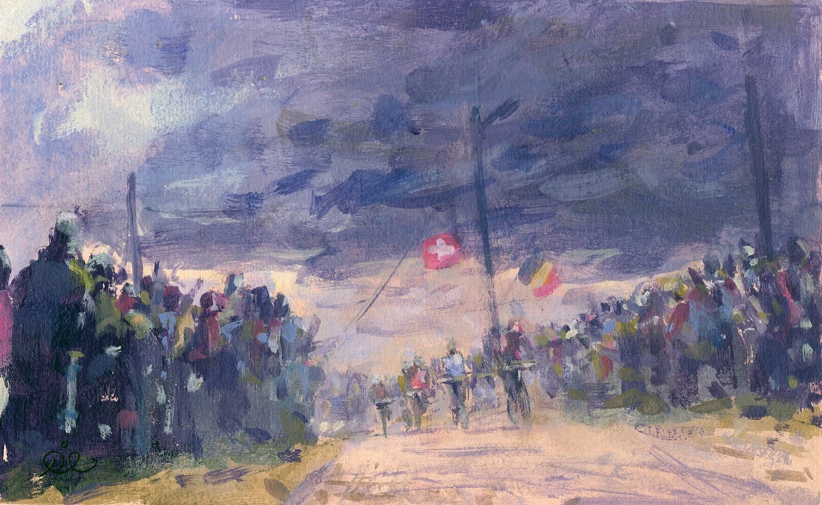 PAINTING LE TOUR: Paris Roubaix 2010