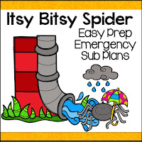 Ms. Moran's Kindergarten: Kindergarten No Prep Emergency Sub Plans and ...