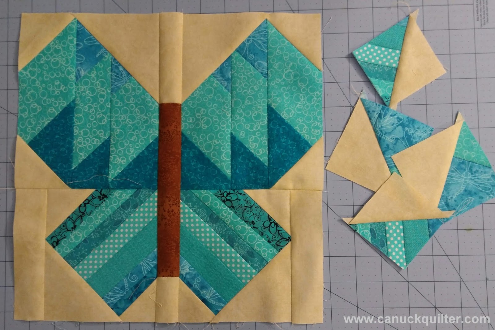 Canuck Quilter: RSC butterfly block tutorial