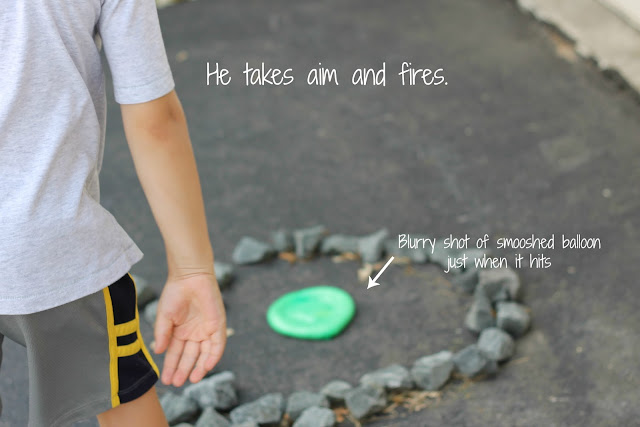 Chalk Bombs: Water Balloon Fun ~ Reading Confetti