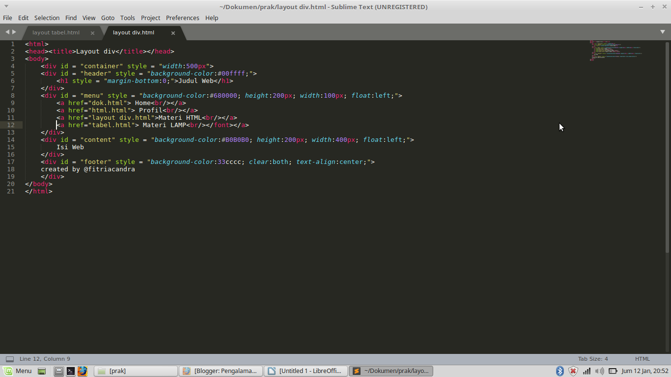 Papanbelajar: HTML : Cara membuat tampilan layout Papanbelajar: HTML : Cara membuat tampilan layout
