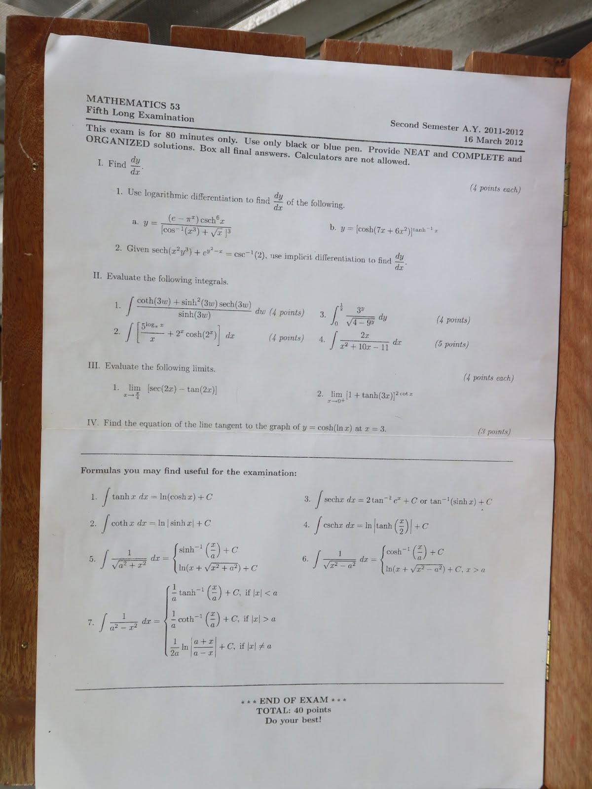 UPD Samplexes, Readings, and Materials: UPD Math 53 (Now Math 21) Fifth ...