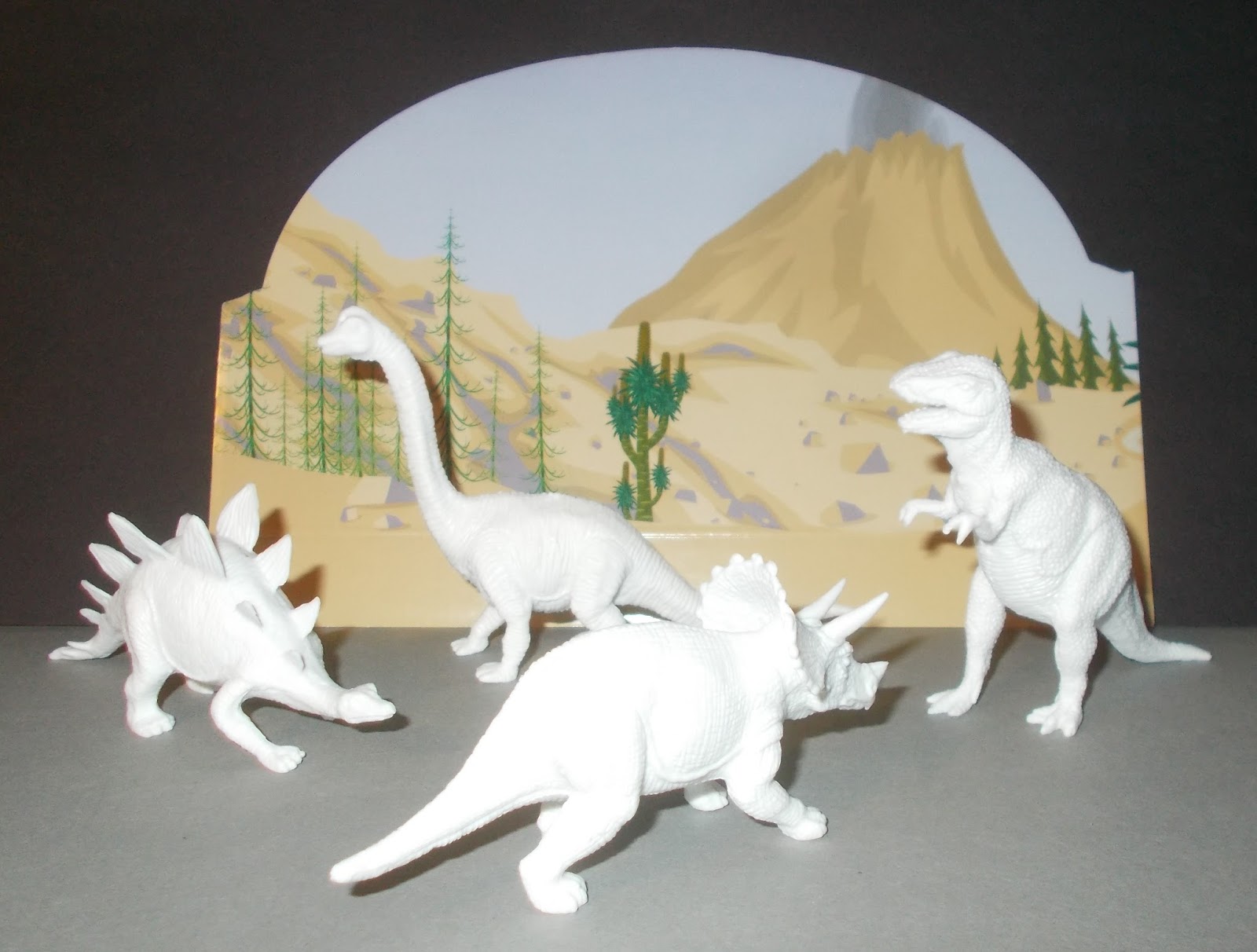 P is for Paint Your Own Dinosaurs | Small Scale World