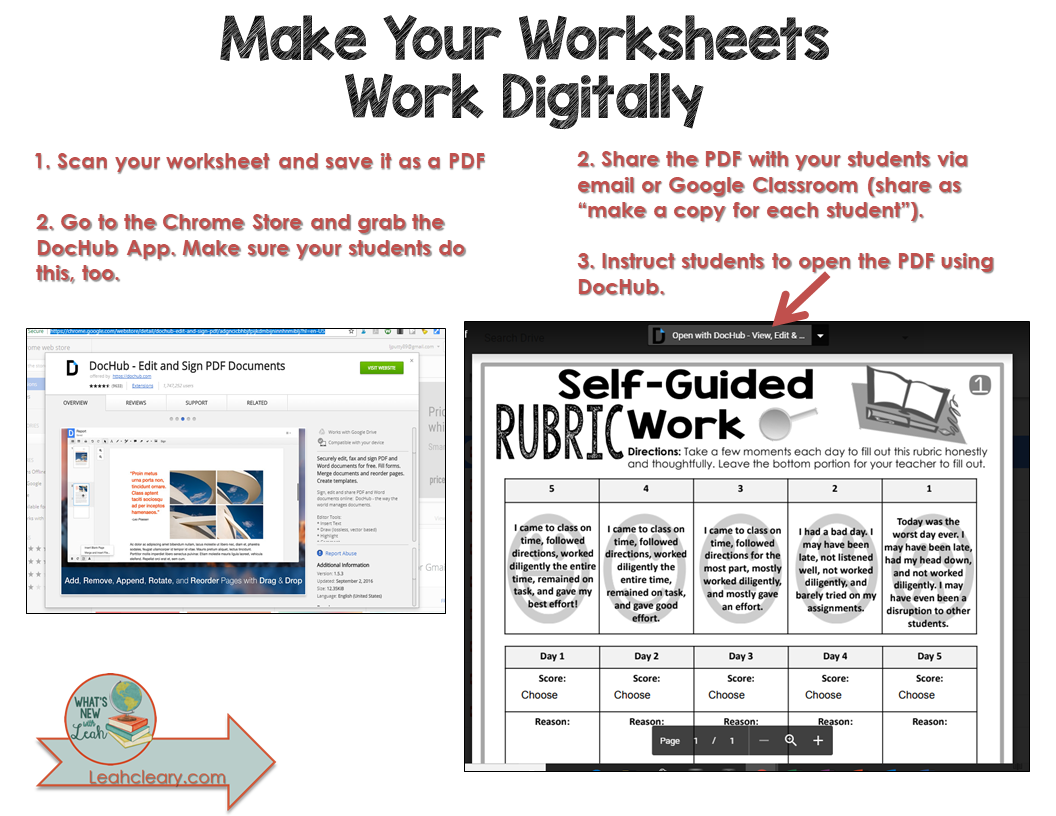Make Your Worksheets Work Digitally - Leah Cleary