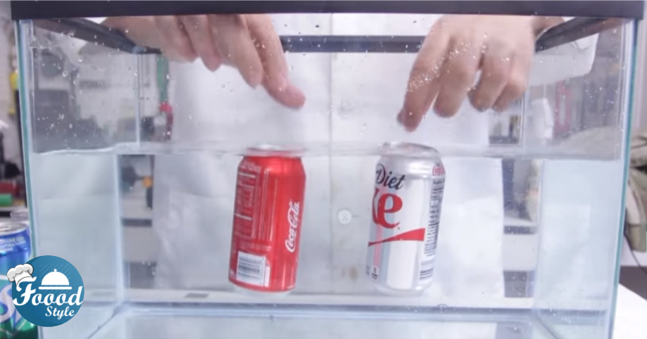 You will not believe what happen when he put A Coke & Diet coke into ...