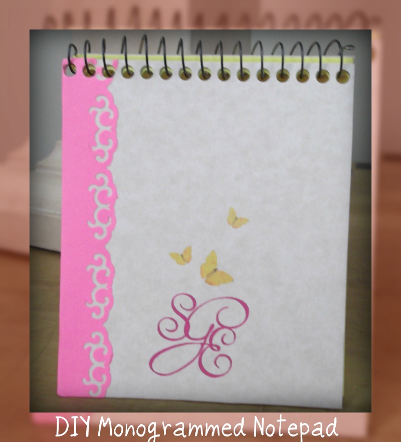 Be Still and Create: Monogrammed Notepad