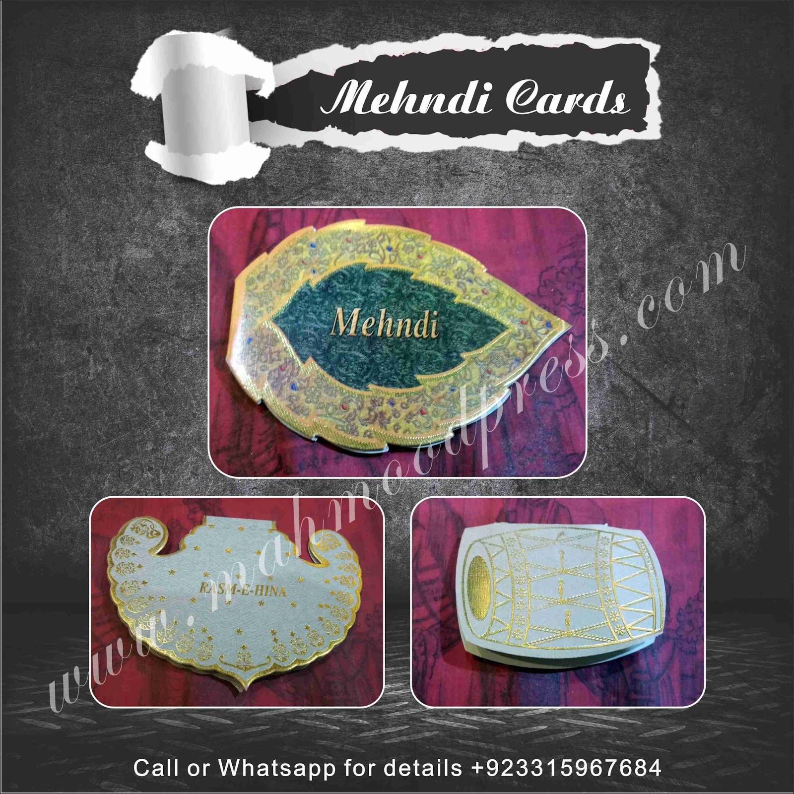 Mehndi Cards Collections | Mahmood Printing Press