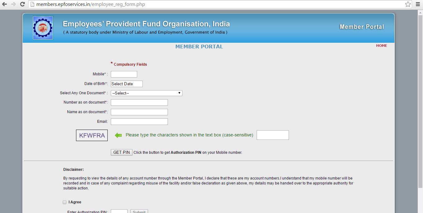 EPF: EPF - Online transfer using member portal