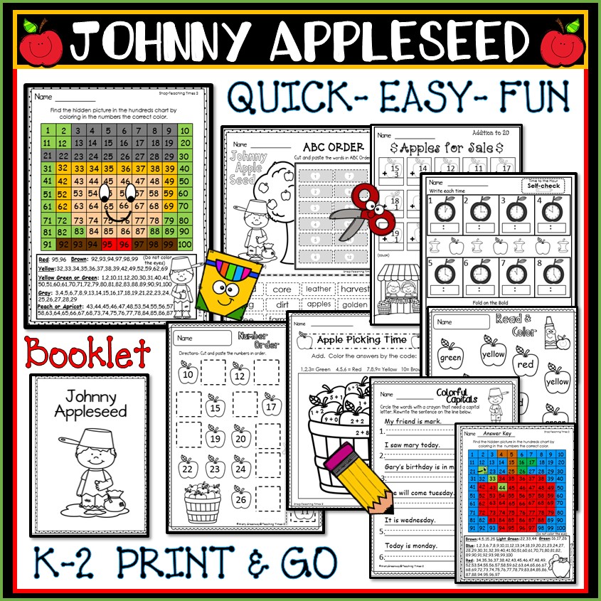 Johnny Appleseed Day Activities And Fun - Teaching Times 2