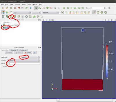 doc-diy blog: Falling drop simulation with OpenFOAM in 2D