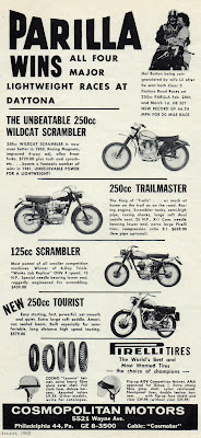 POPPA WHEELIE: Parilla Wildcat Scrambler 1962