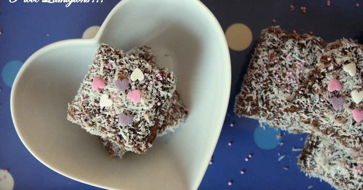 Cook like Priya: ♥ Sweet Lamigtons ♥ ~ I Love You