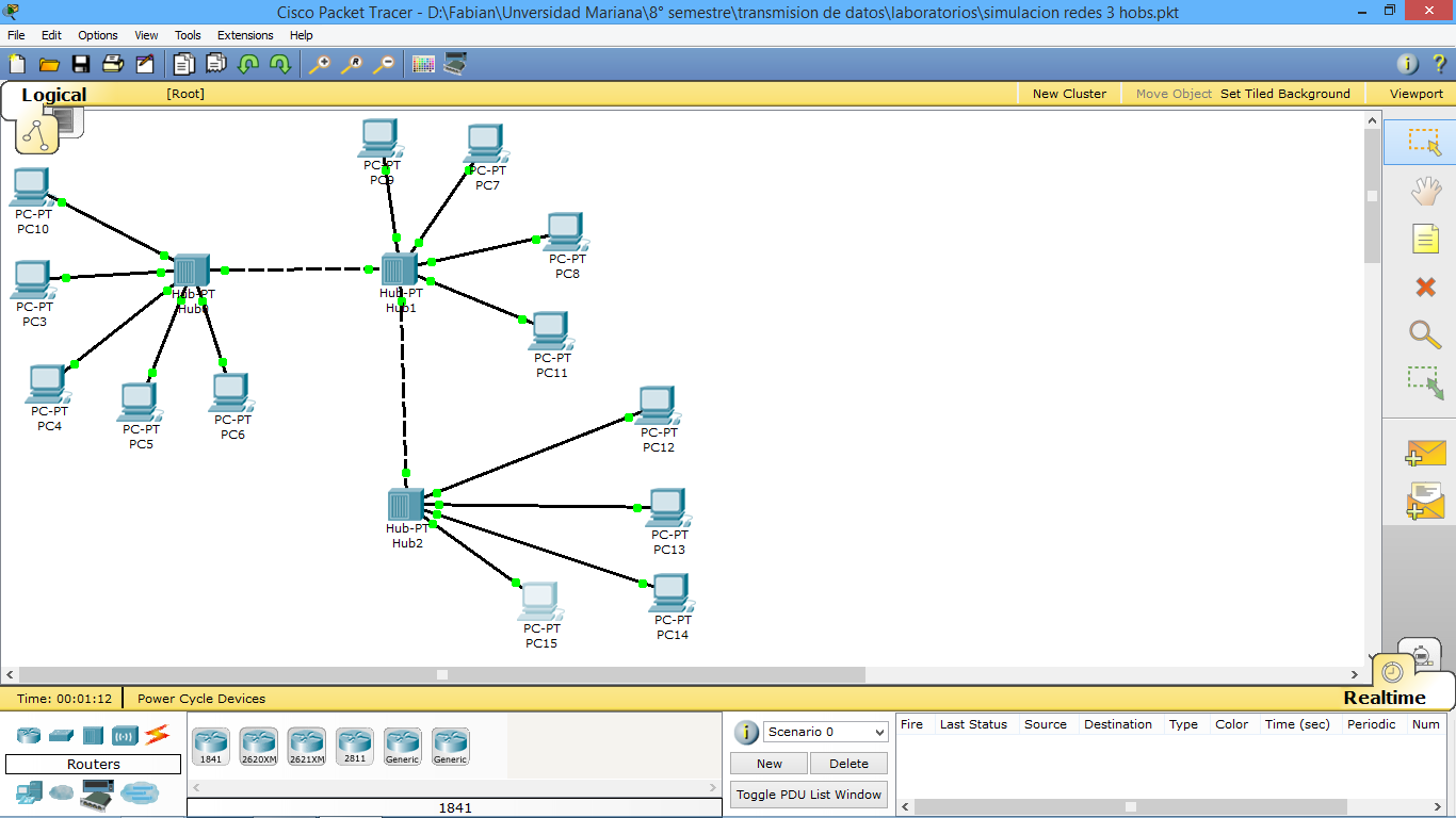 Transmisión de Datos: simulación de redes en cisco packet tracer