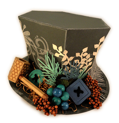 Needles 'n' Knowledge: Frosty's Decorated Top Hat Project