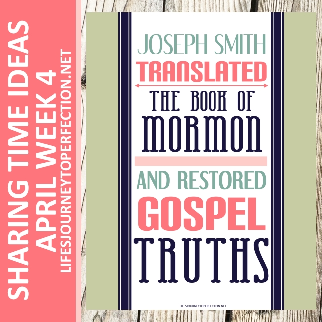 Life's Journey To Perfection: Ultimate List of Primary Sharing Time ...