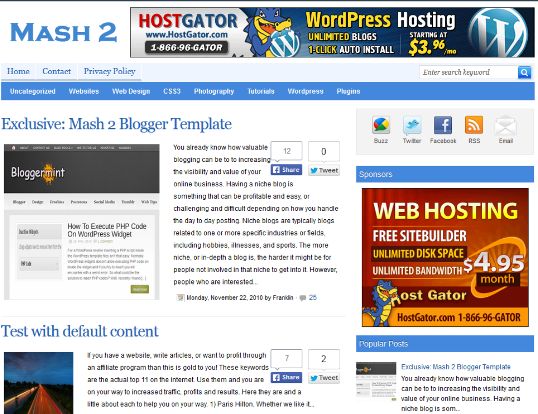 BEST 5 SEO OPTIMIZED BLOGGER TEMPLATES