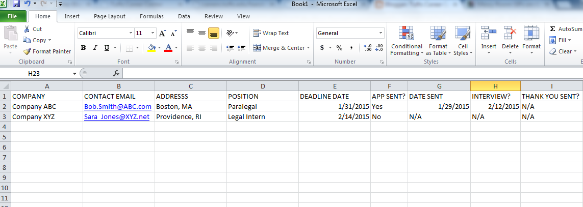 How to: Excel in Excel ~ Tufts Career Center Blog