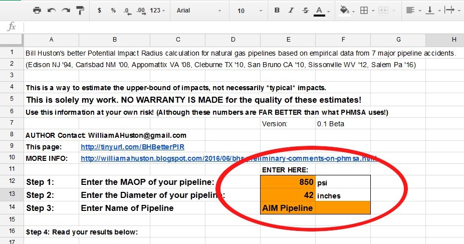 BillHustonBlog: New Tool for est. Potential Impact Radius (PIR)