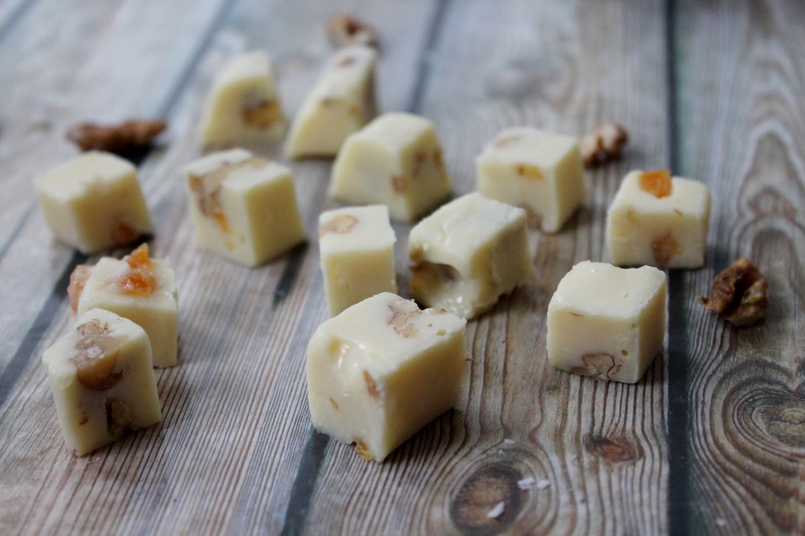 Fudge Chocolat Blanc, Noix & Abricots