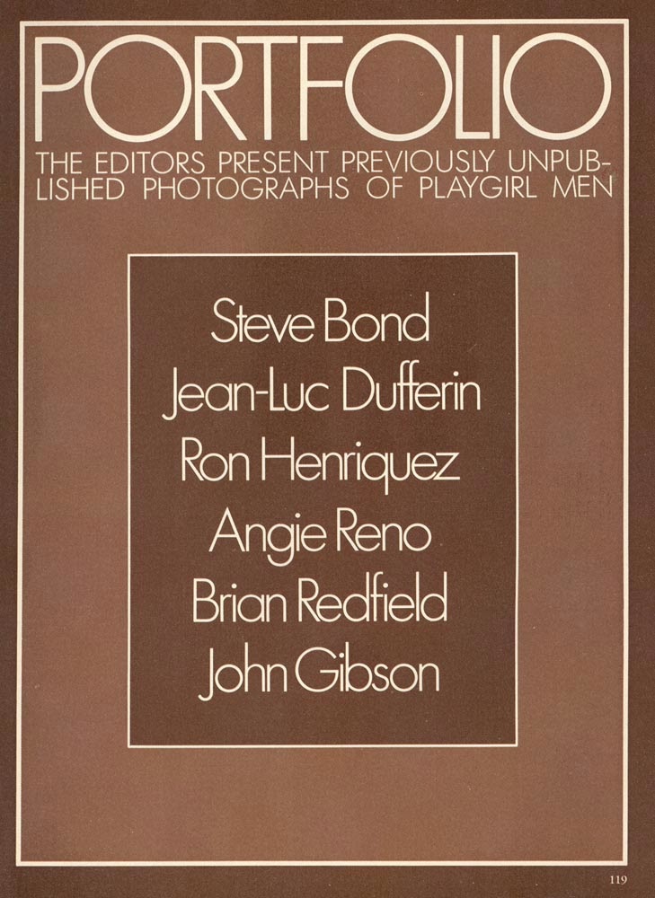 Welcome to my world.... : Ron Henriquez - Playgirl - February 1977