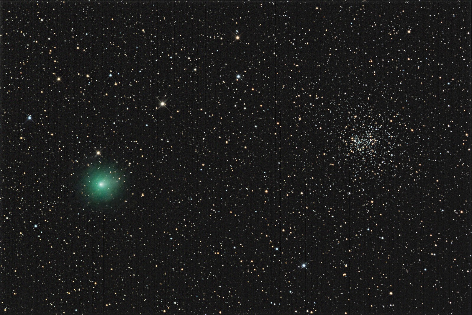 Polski AstroBloger: C/2014 E2 (Jacques) - umiarkowanie jasna kometa na lato 2014?