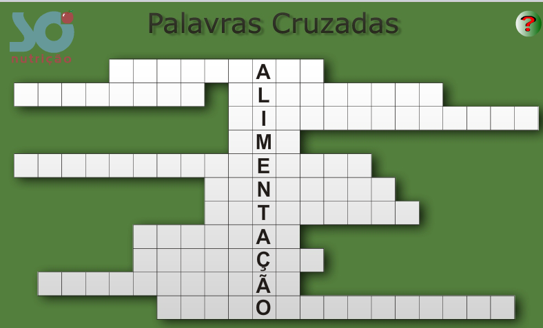 Saber Nutricional : Palavra Cruzada
