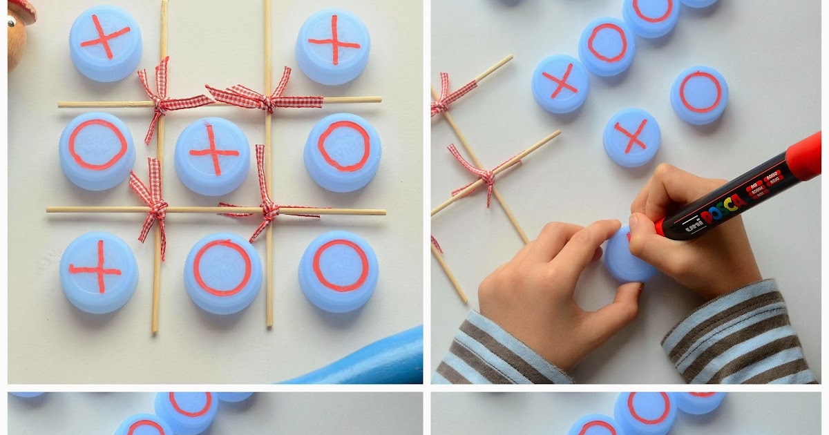 Linfa Creativa: Giochi realizzati con materiale di riciclo: Tris