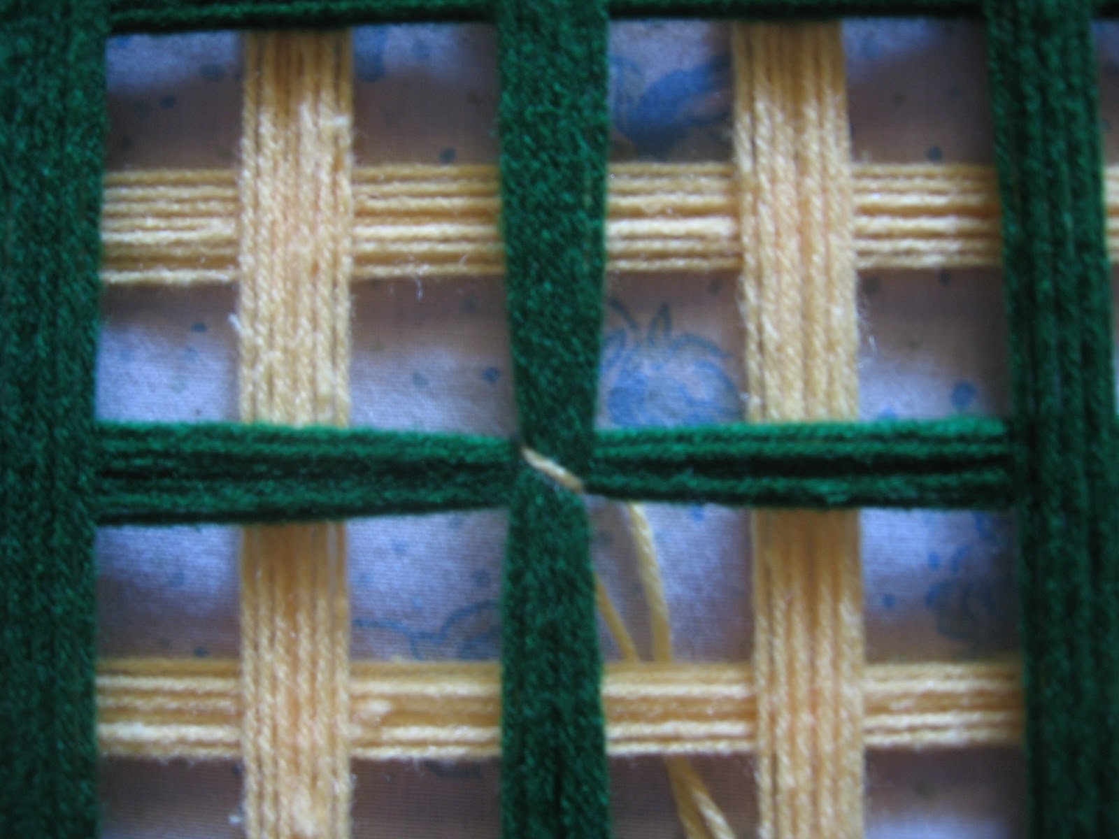 MY CRAFT WORKS: Wollen Mat - Tutorial