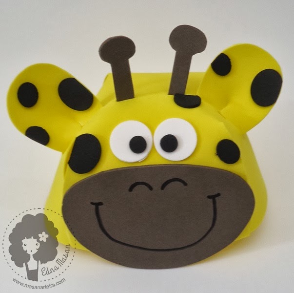 Cristãos kids: Bonés em eva de bichinhos com molde