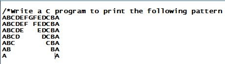 KoDes4U: alphabetical pattern printing( c-programs)