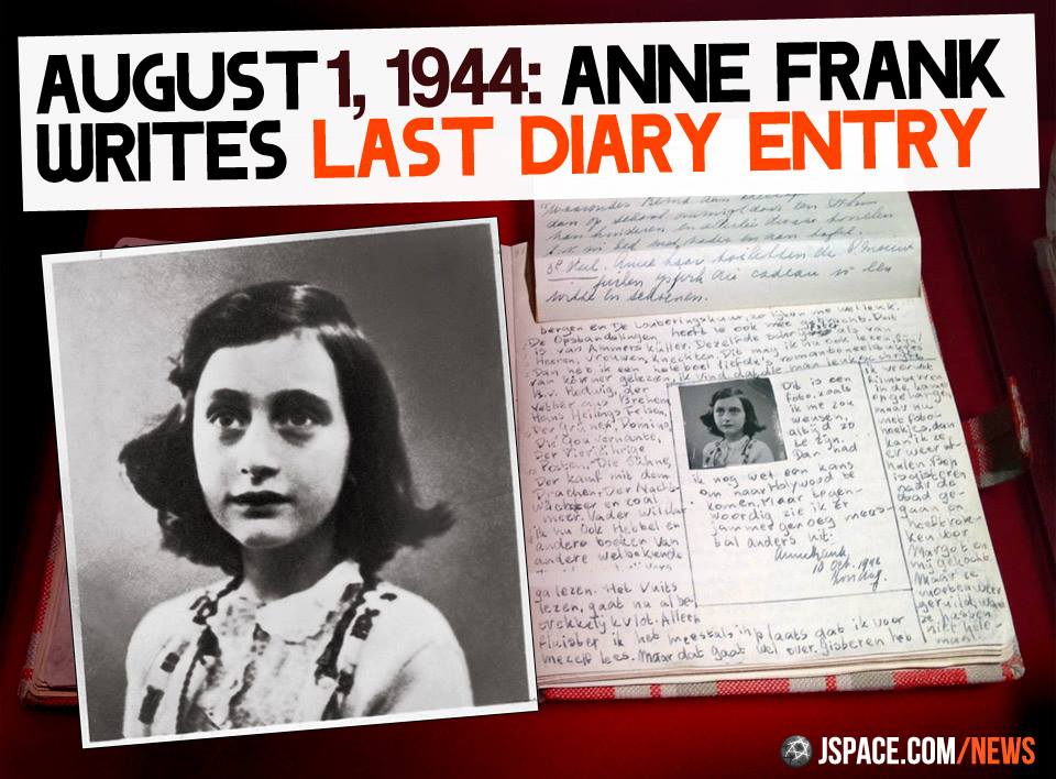 Eterna Sefarad: A última frase do diário de Anne Frank!