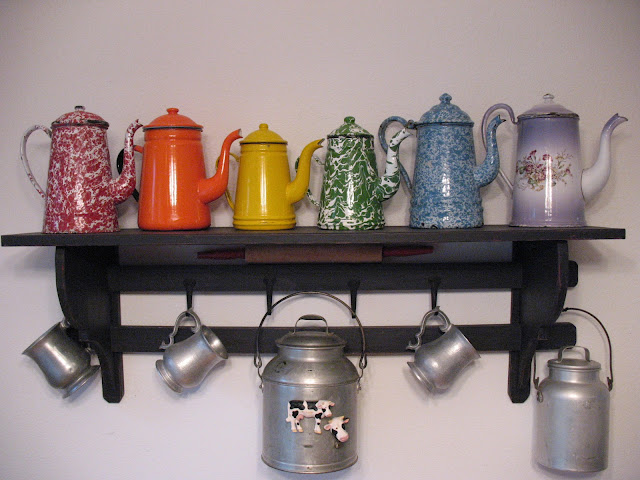 D's Frenchic': All 6 colors of the rainbow in Granite Teapots!!!