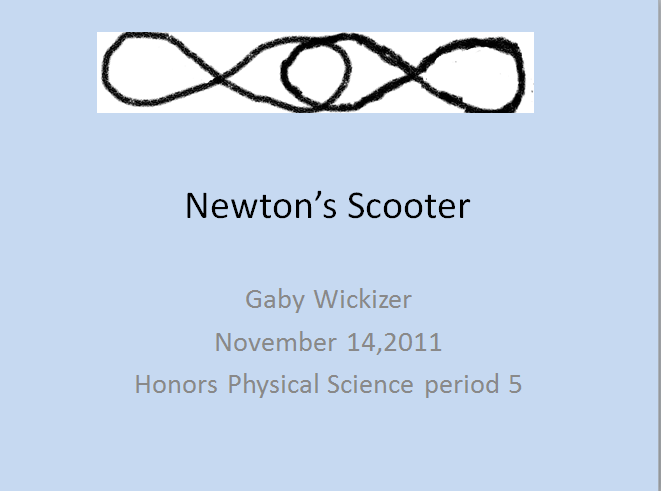 Newton's Scooter