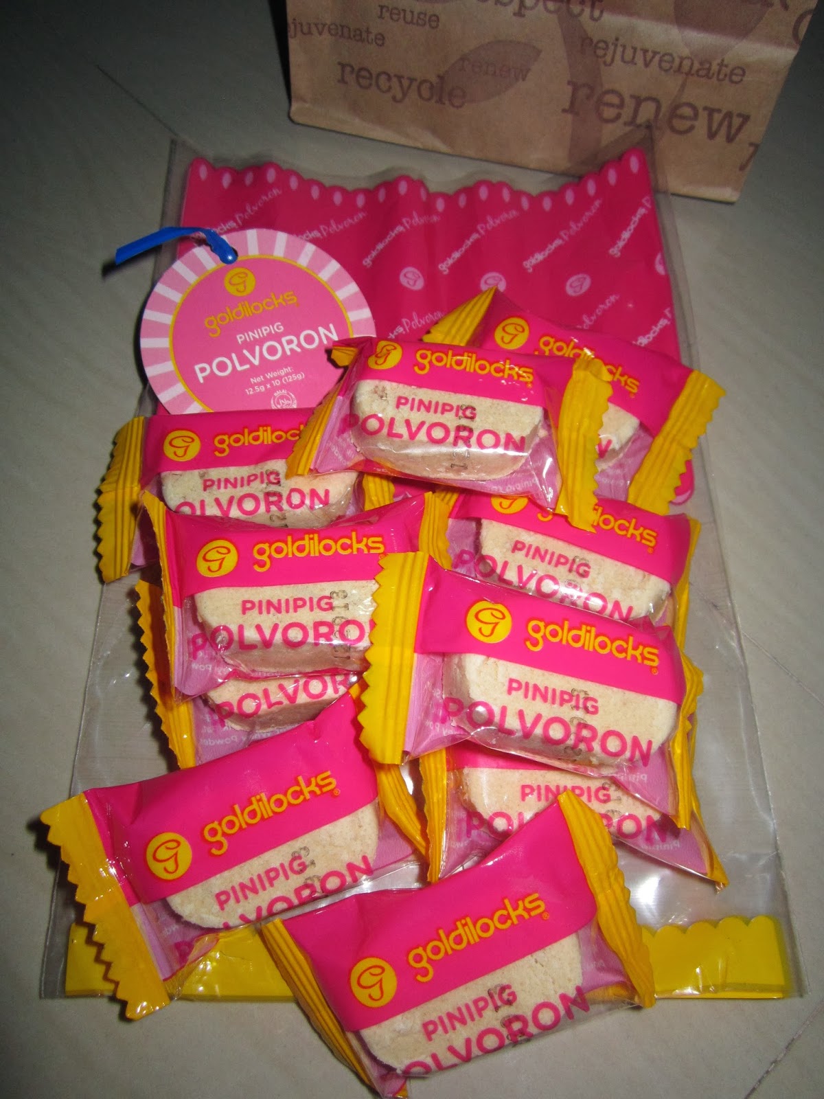 Pud Blag ni Ako: Goldilocks' Pinipig Polvoron