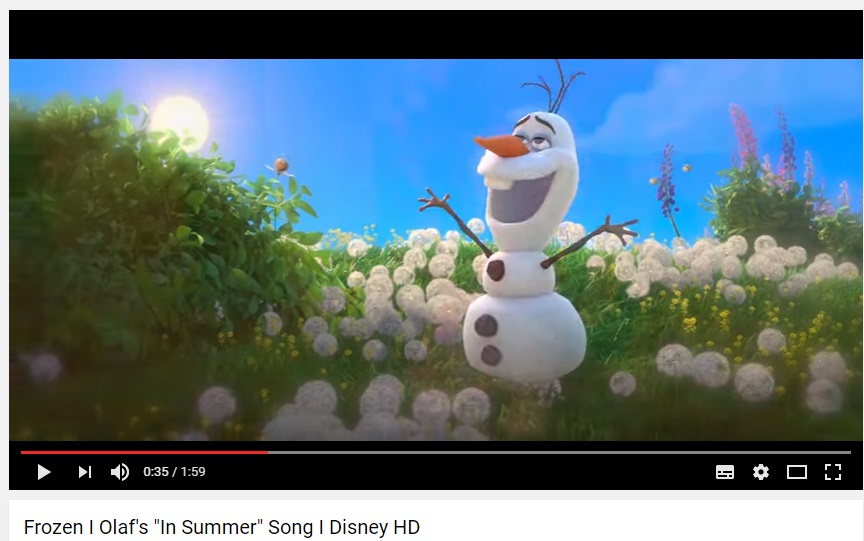 English can be fun: In summer- Olaf