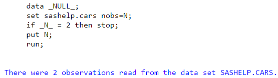 Sas How To Check Number Of Observations In A Dataset