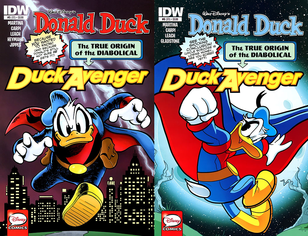 Disney Comics Randomness: The origin of the Duck Avenger