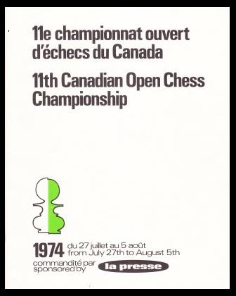 The 1974 Canadian Open ; a great tournament! « Spraggett on Chess