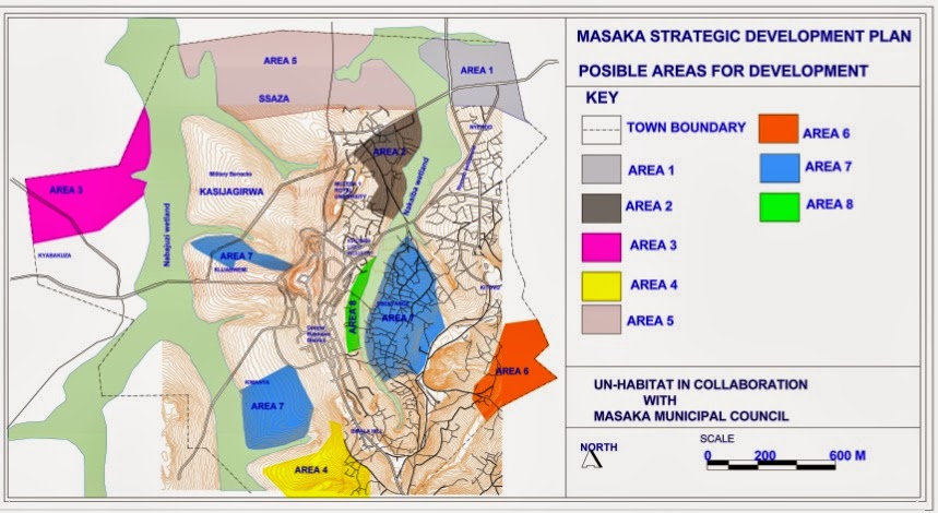 Masaka Urban Maps: Possible Areas for Development