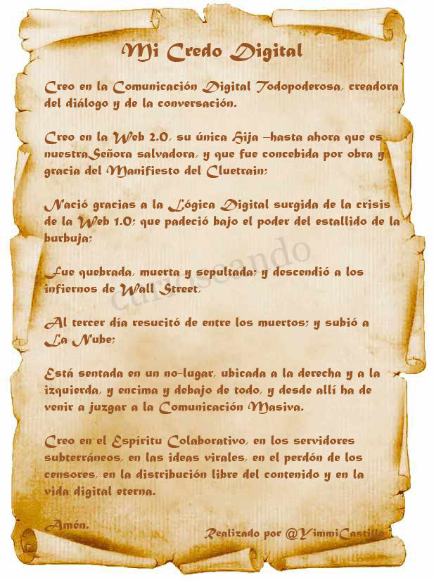 Mi Credo Digital ~ Curioseando