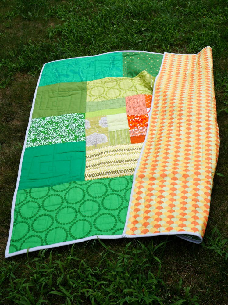 Color Block Baby Quilt | Quilty Habit | Bloglovin’