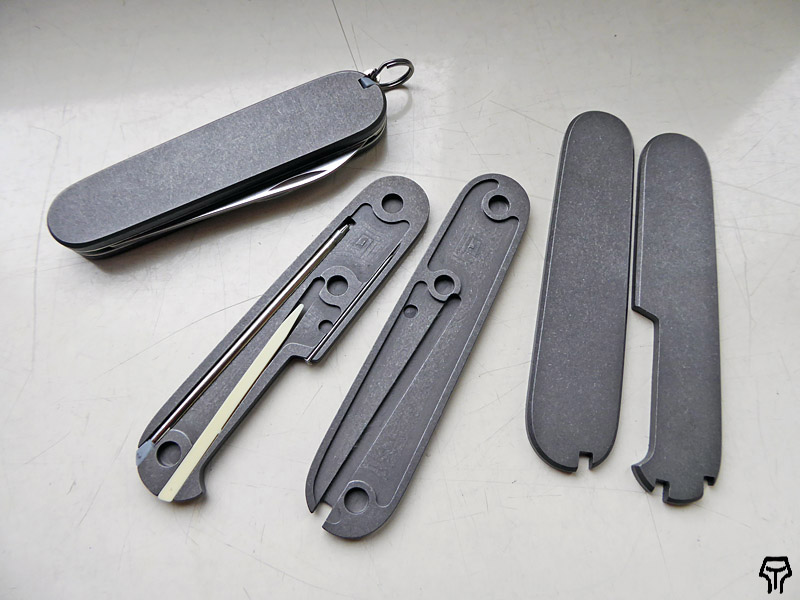 Andrzej Woronowski Custom Knives: Victorinox Swiss Army Knife scales 10