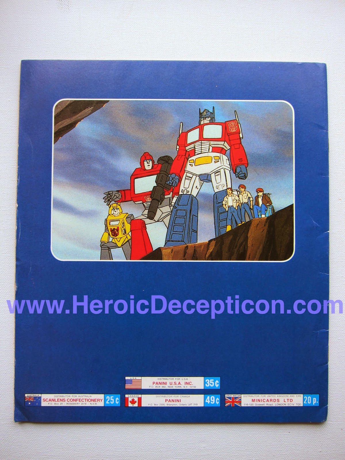 Heroic Decepticon: Panini Transformers sticker book and Transformers ...