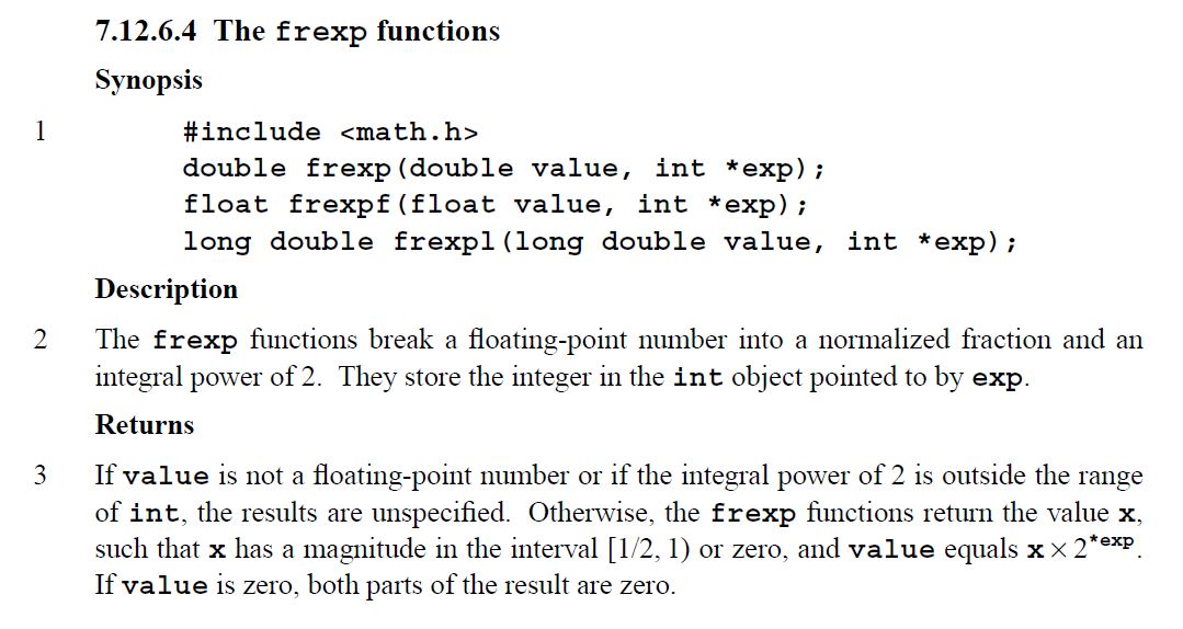 Lessons In Coding: The frexp Function in C & C++ Lessons In Coding: The frexp Function in C & C++