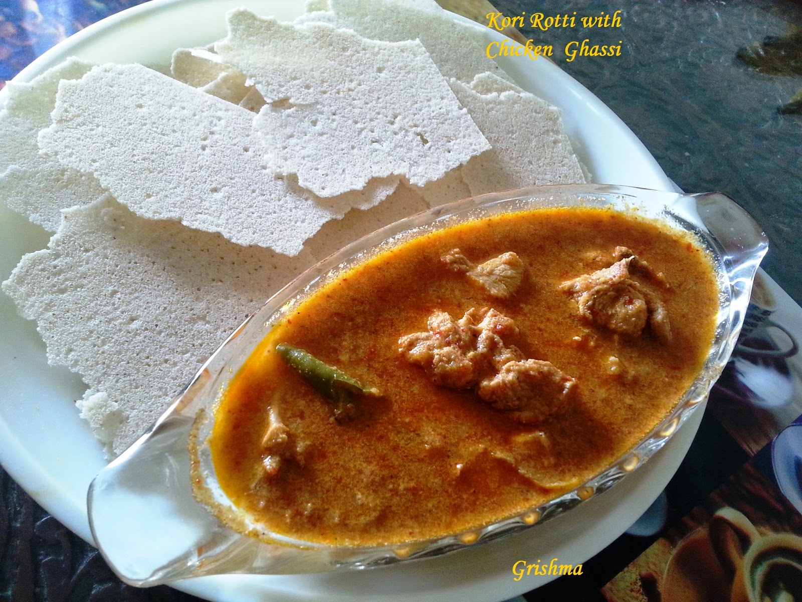 Homemade Delicacies: Kori Rotti Chicken Curry