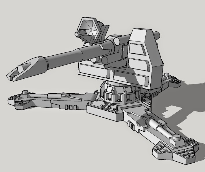 Welcome to the National Cheese Emporium!: 15mm Sci-Fi Antitank Gun WIP
